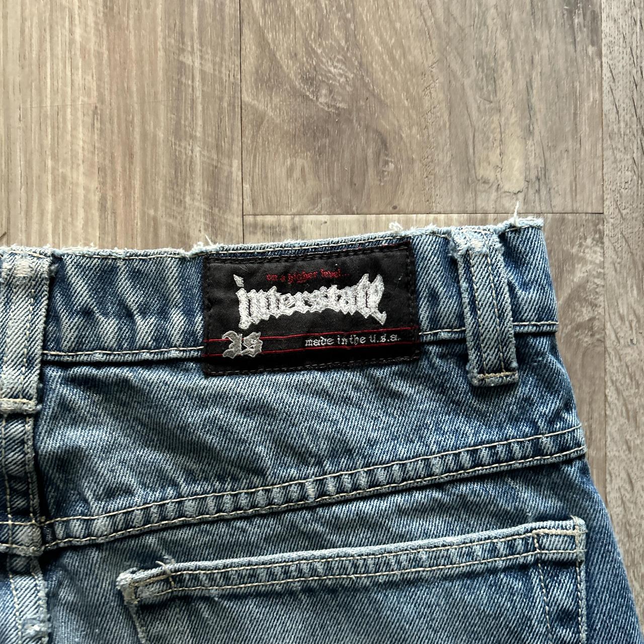 VINTAGE INTERSTATE DISTRESSED SKATED IN JEANS -... - Depop