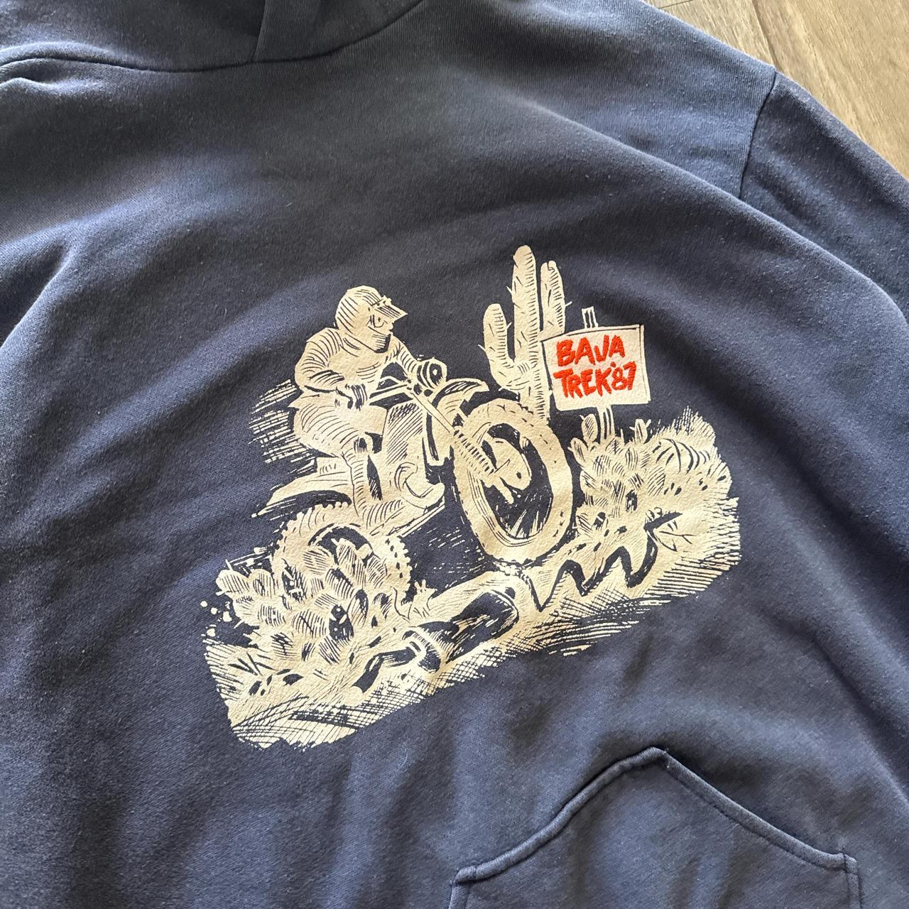 Vintage 1987 Kajee Baja racing faded hoodie - Fits... - Depop