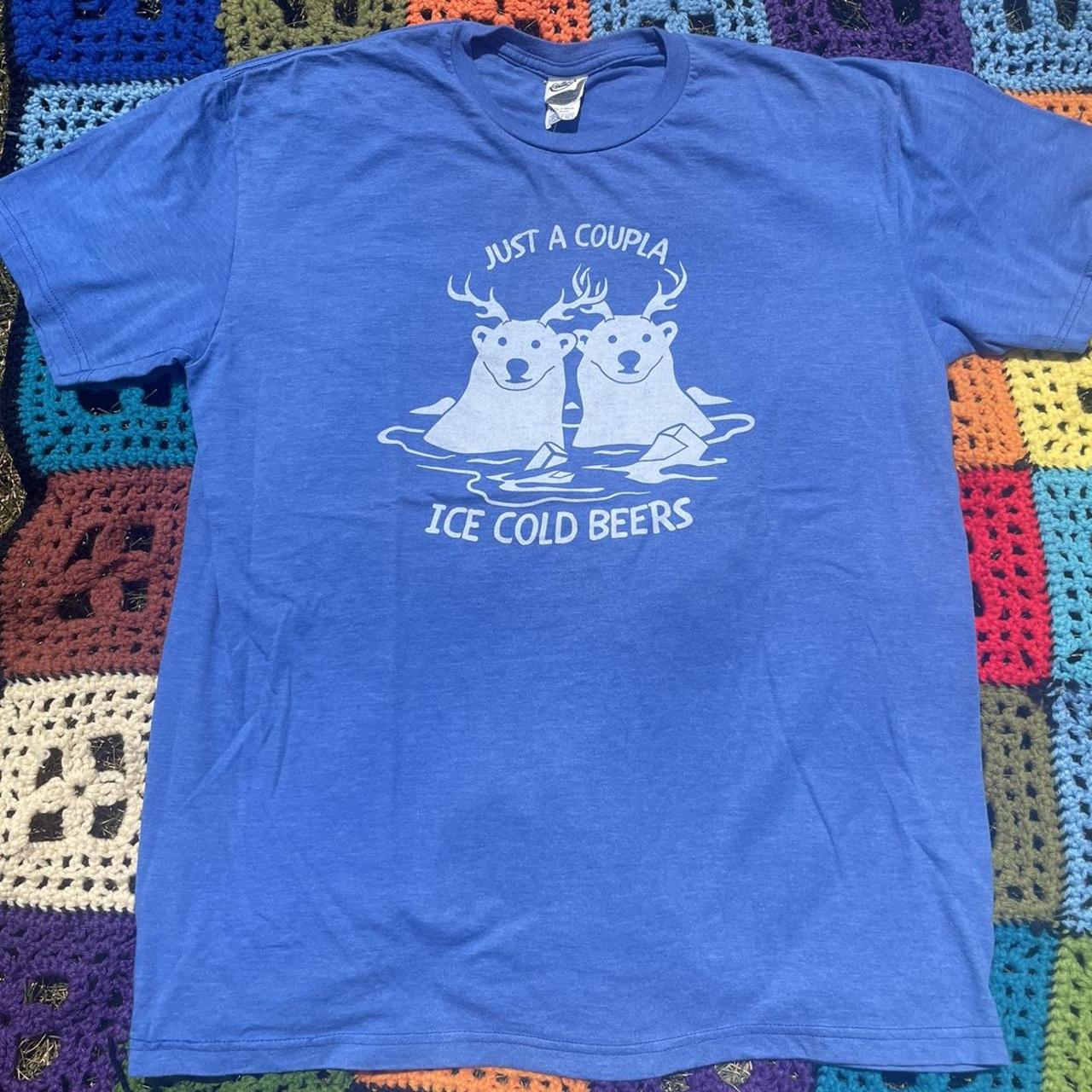 Just a coupla ice cold beers tee shirt Funny graphic... - Depop