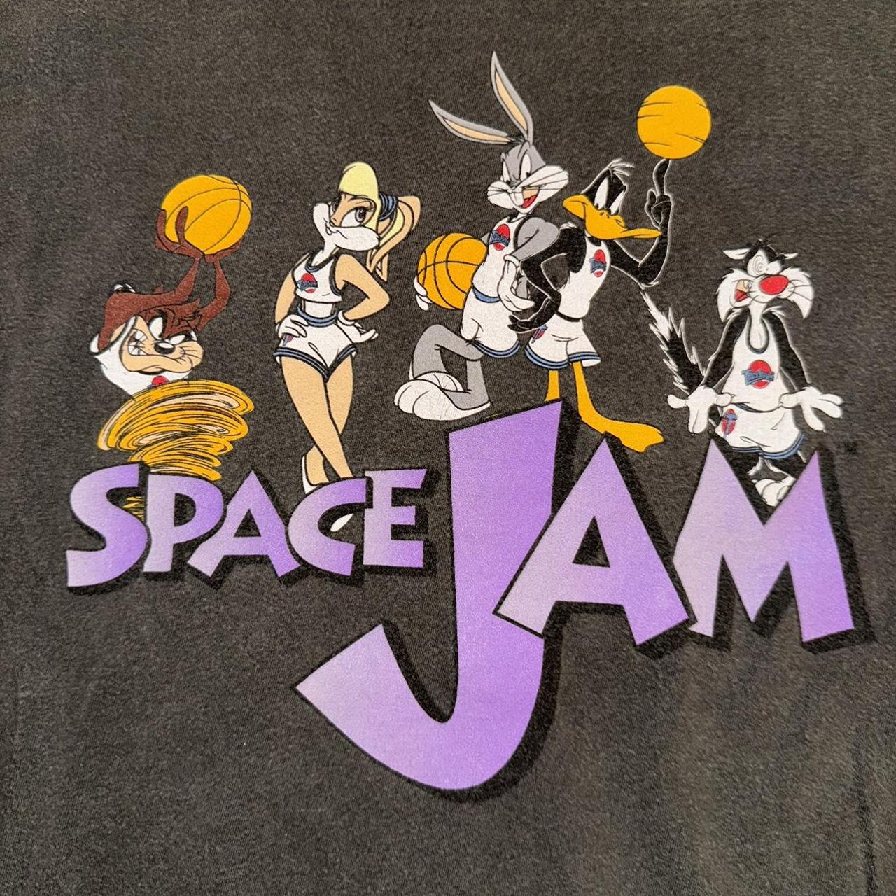 Space jam tee size medium with a few stains on it as... - Depop