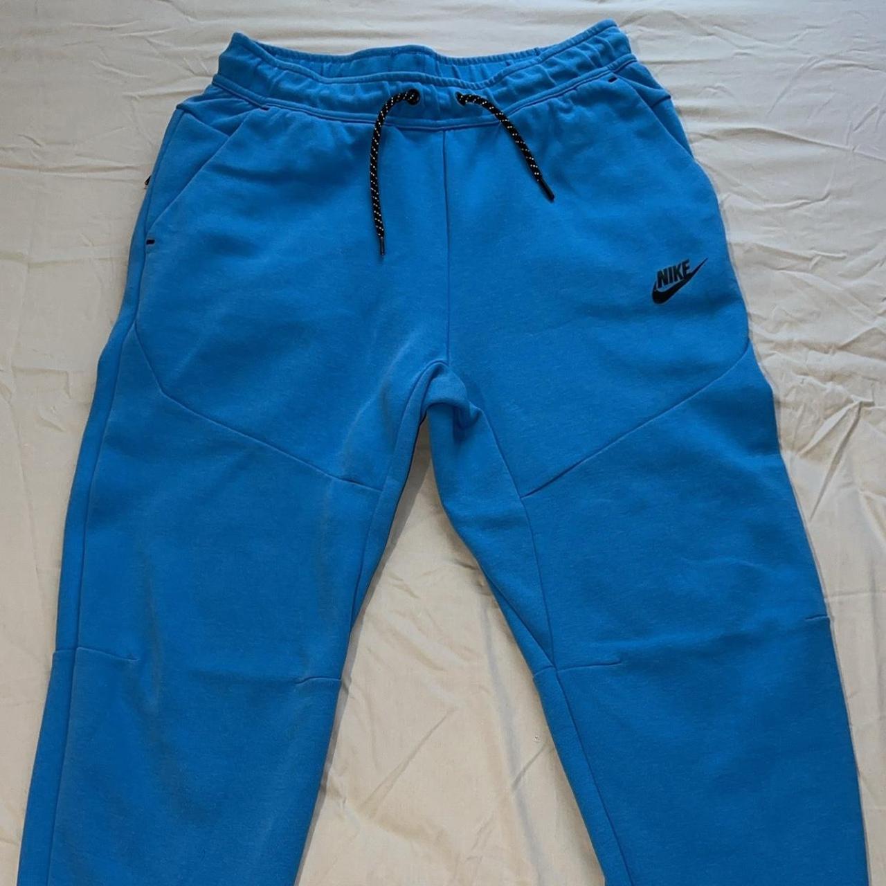 Light Blue Tech Fleece Pants Size Small - Depop