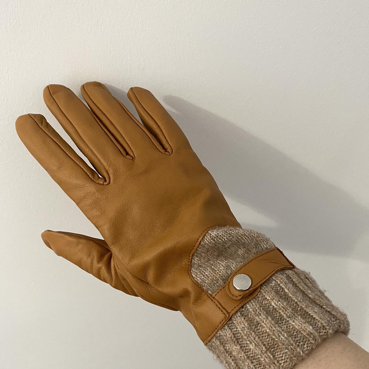 Primark leather gloves / never used / soft cotton on... - Depop