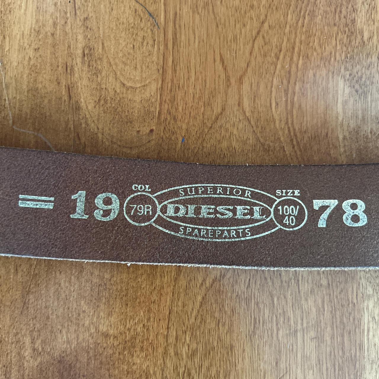 🔥Vintage Diesel Cowboy Big logo Leather made in... - Depop