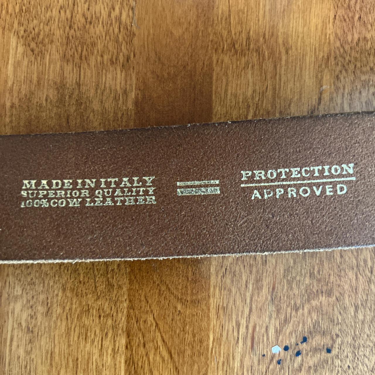 🔥Vintage Diesel Cowboy Big logo Leather made in... - Depop