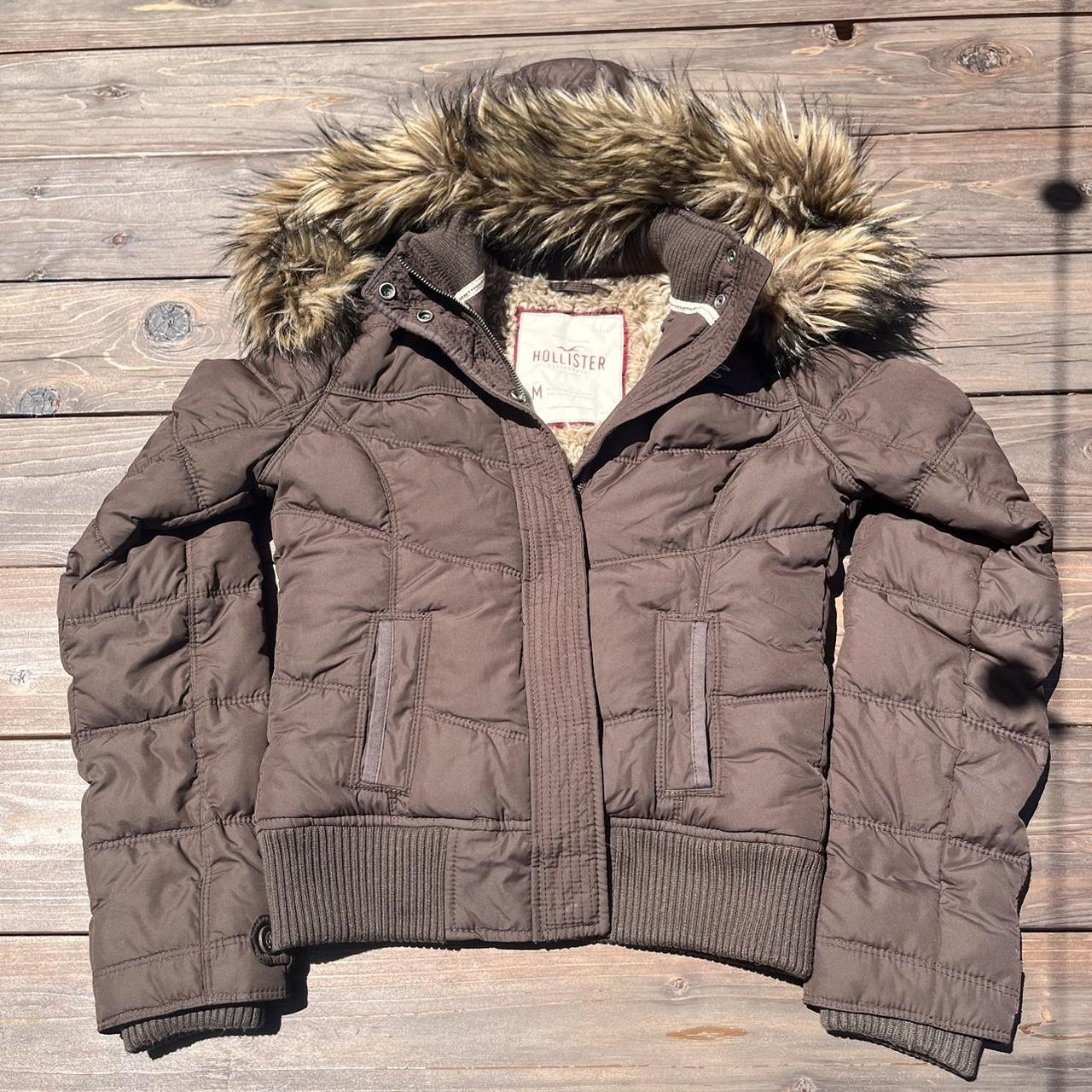 Hollister Co. Women's Brown Jacket | Depop