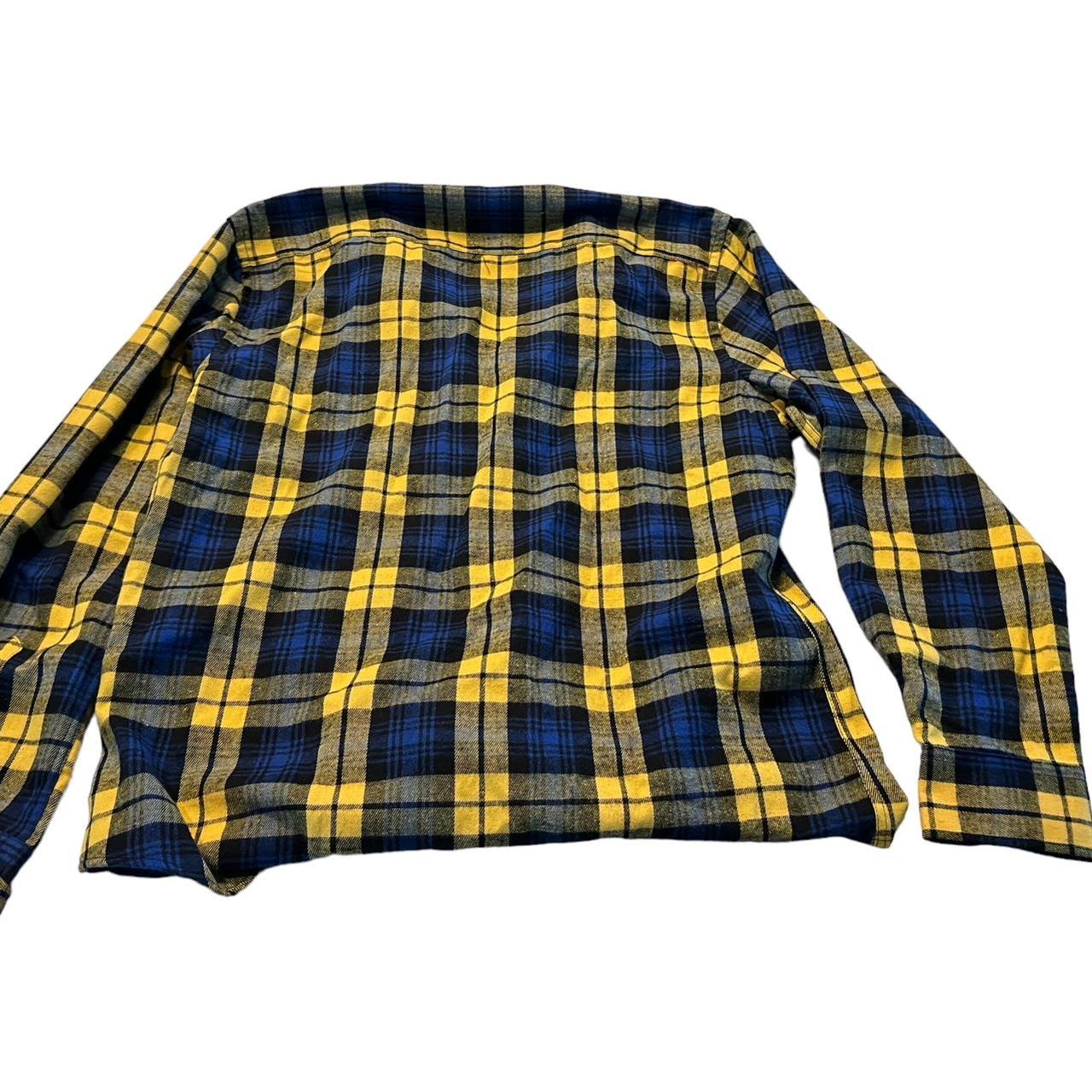 Men's Blue and Yellow Shirt | Depop