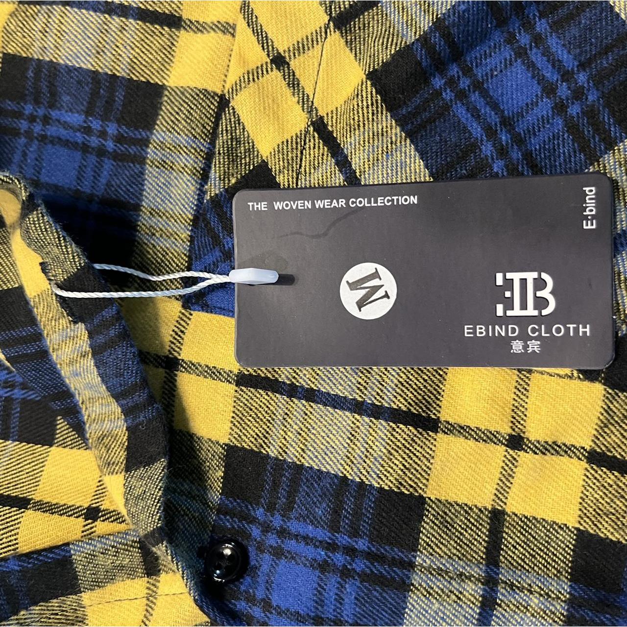 Men's Blue and Yellow Shirt | Depop