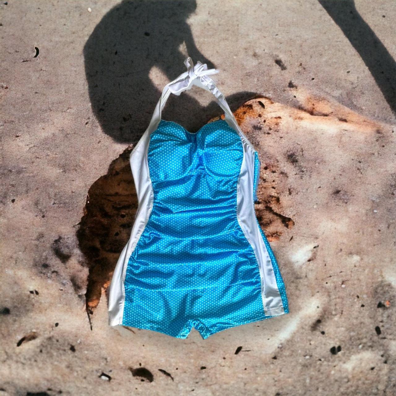 Retro Swim One Piece Could work as a Pin up gal... - Depop