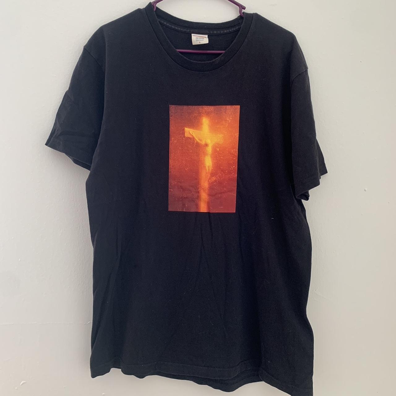 #Supreme Andre Serrano “piss Christ” tee I’m good... - Depop
