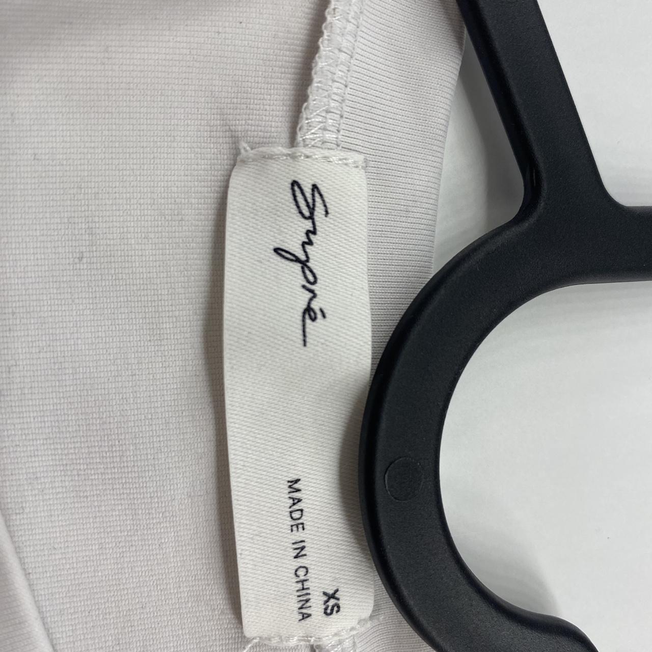 supre white baby tee size xs - Depop