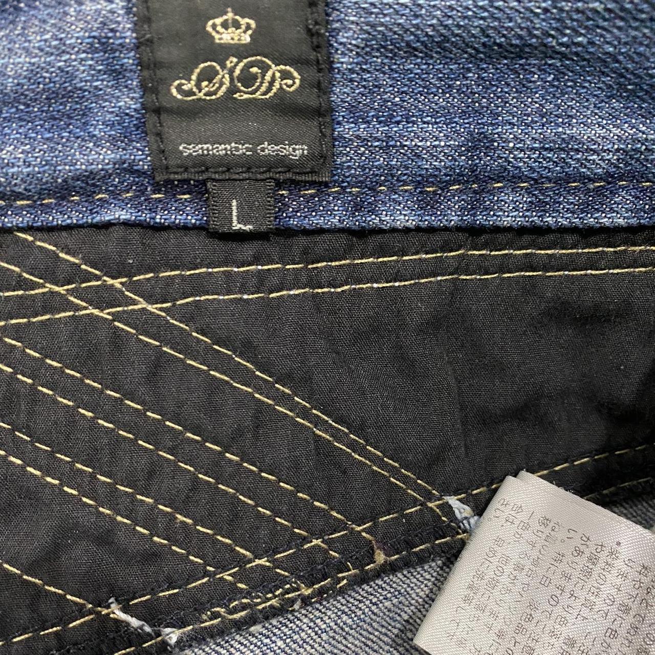 Number (N)ine Men's Blue and White Jeans | Depop