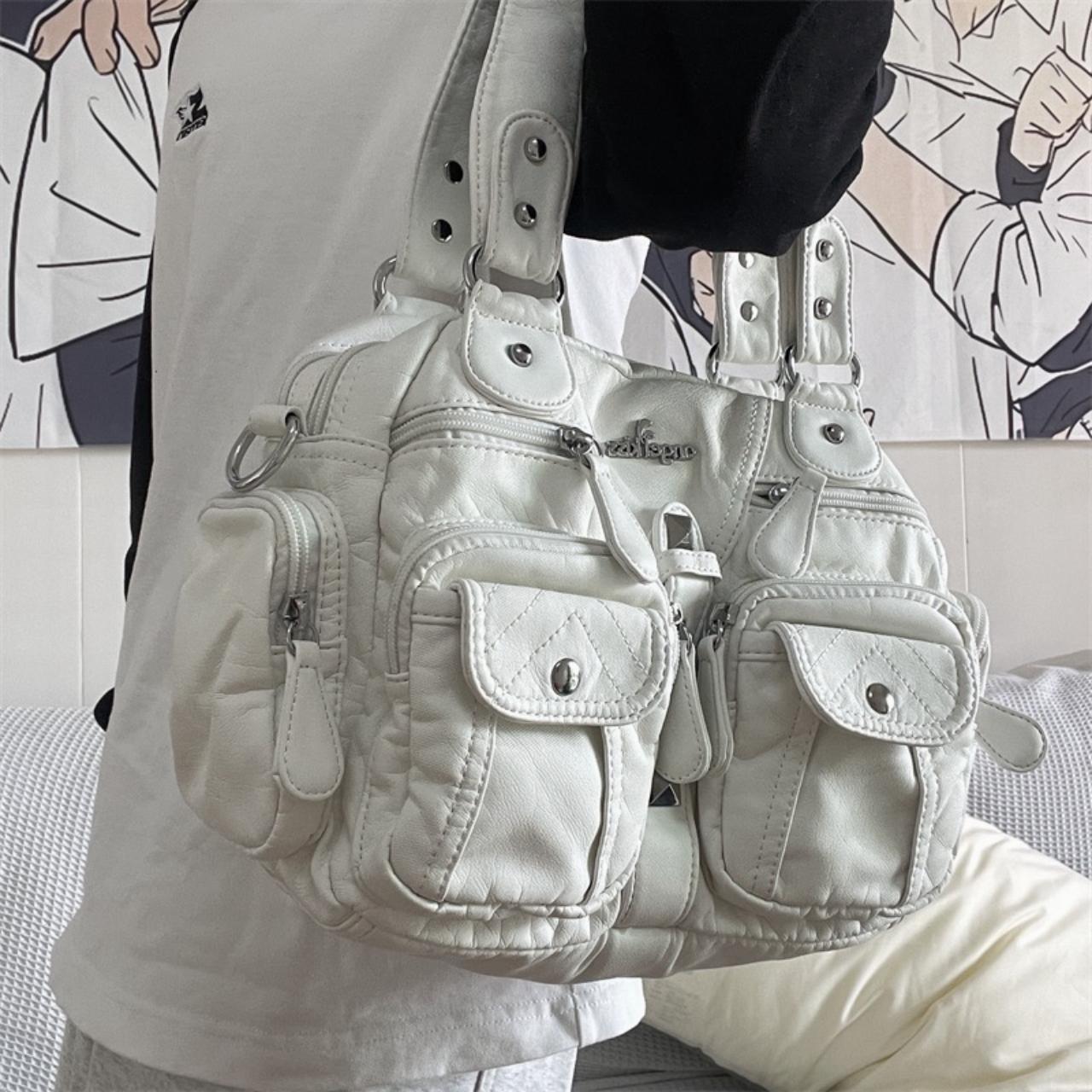 Y2k Casual Shoulder Bag with... - Depop