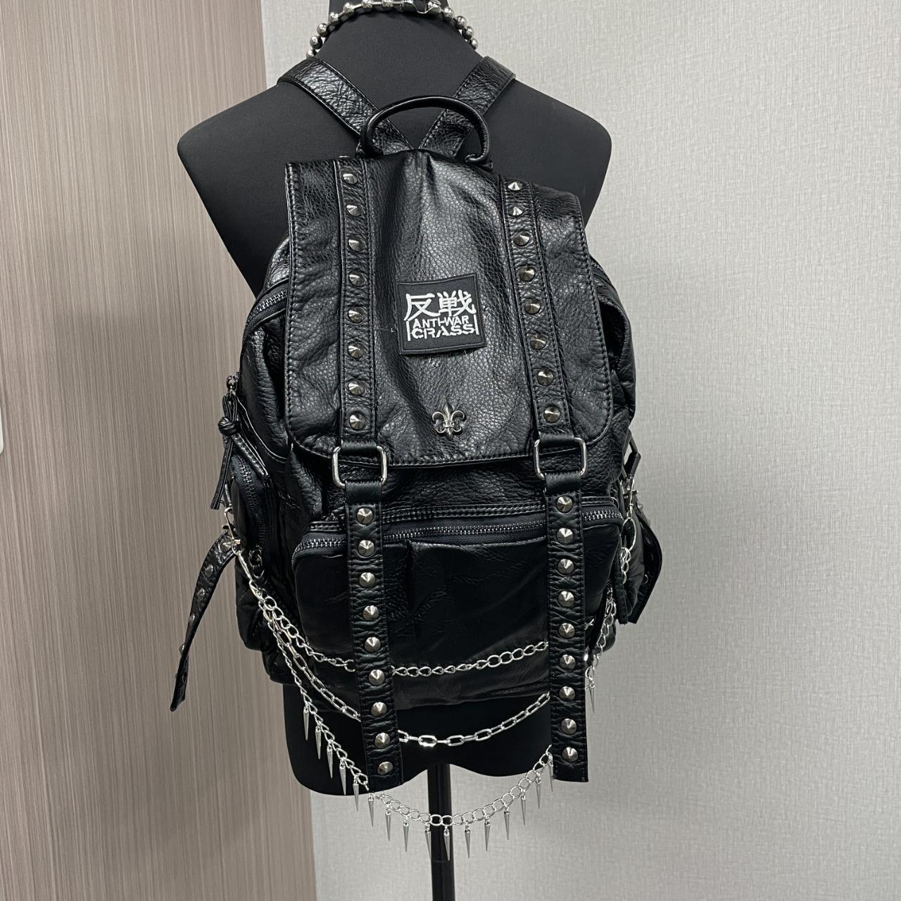Large Capacity Punk Casual Backpack Perfect For... - Depop