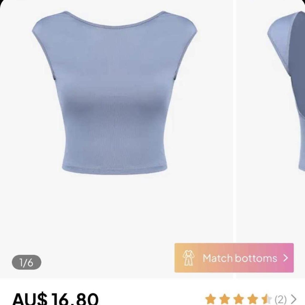 backless top from zaful size uk 6 never worn - Depop