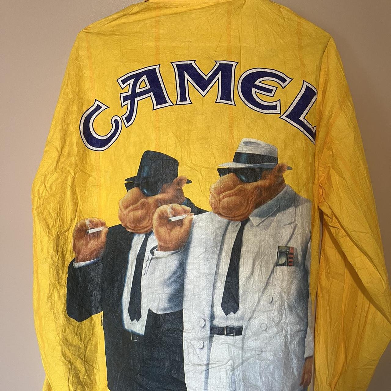Authentic camel wind breaker Very light weight... - Depop