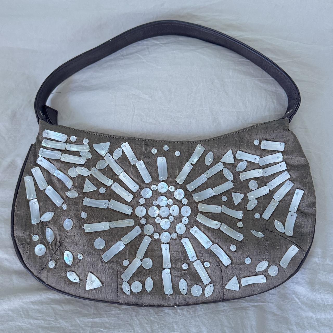 Y2K MERMAID CORE Mother of the Pearl Beaded Bag.... | Depop