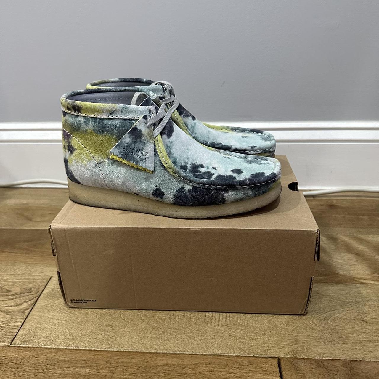 Clark’s Tie Dye Wallabee Boot Worn once - Depop