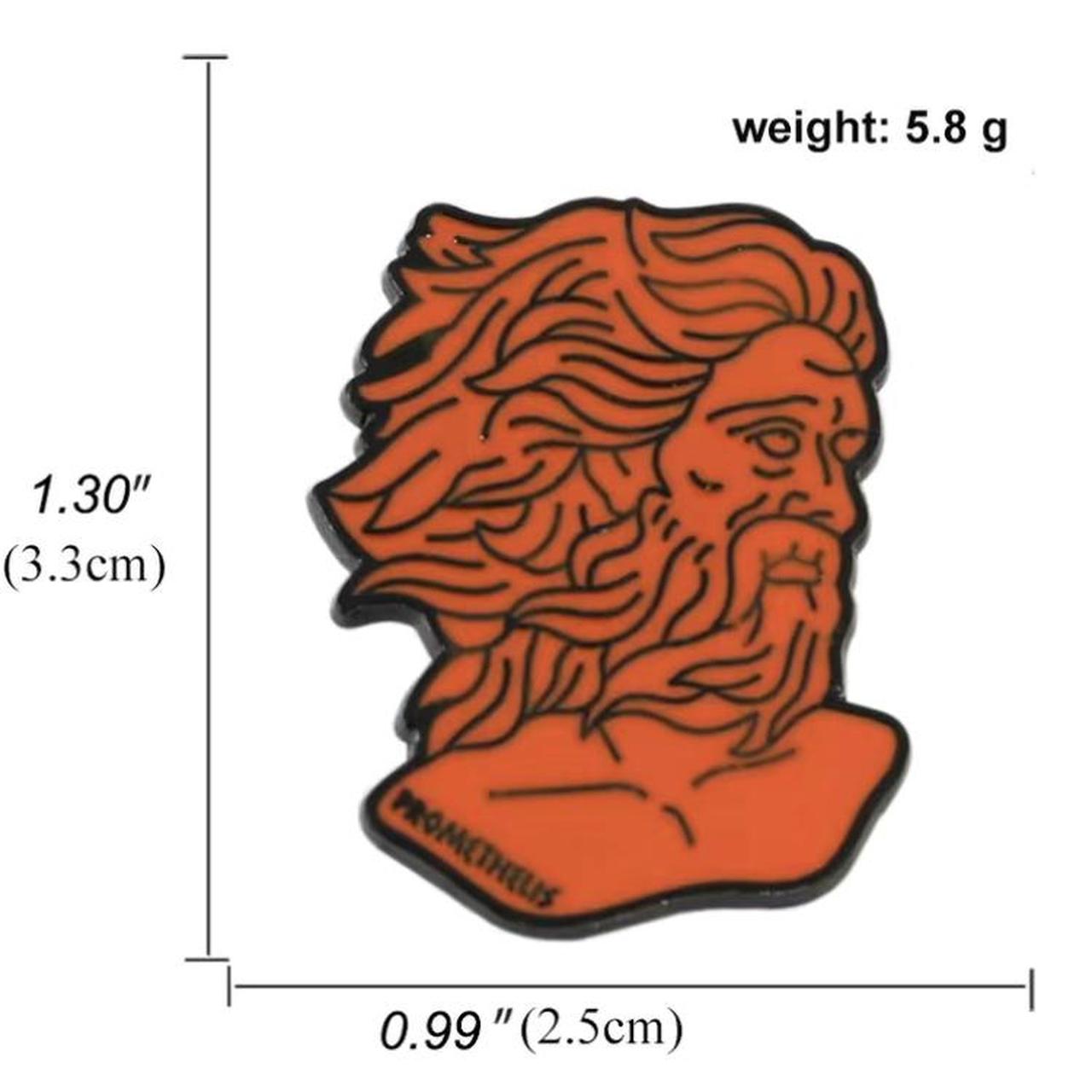 Prometheus pin/brooch Measurements in... - Depop
