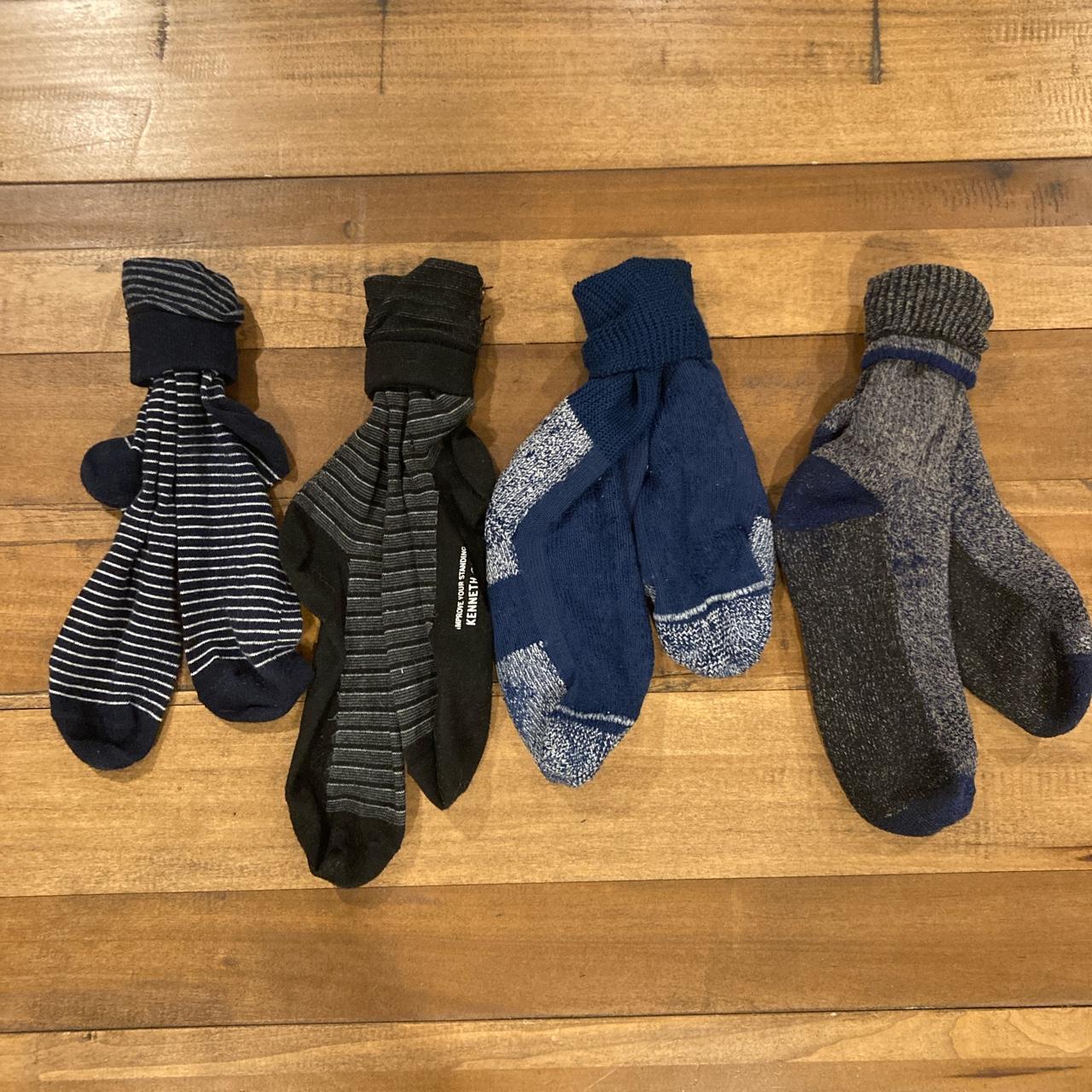 4 pack of socks- two wooly, warm pairs and two... - Depop