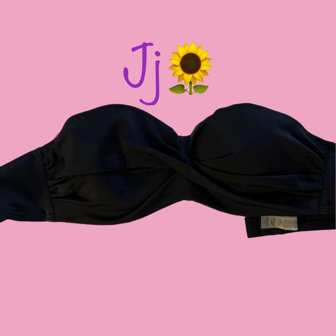 Victoria Secret Black Strapless Bathing Suit... - Depop