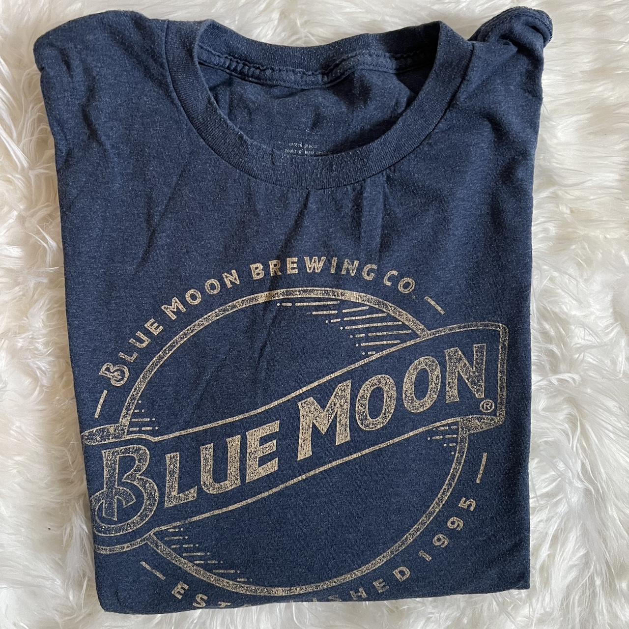 Blue Moon Brewing Co. Blue Tee T-Shirt Men’s... - Depop