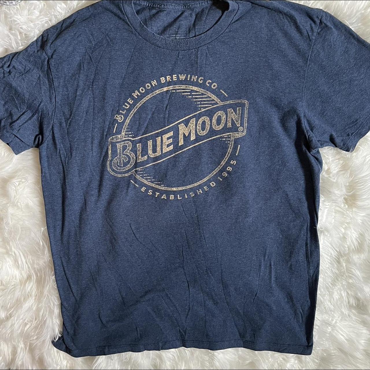 Blue Moon Brewing Co. Blue Tee T-Shirt Men’s... - Depop