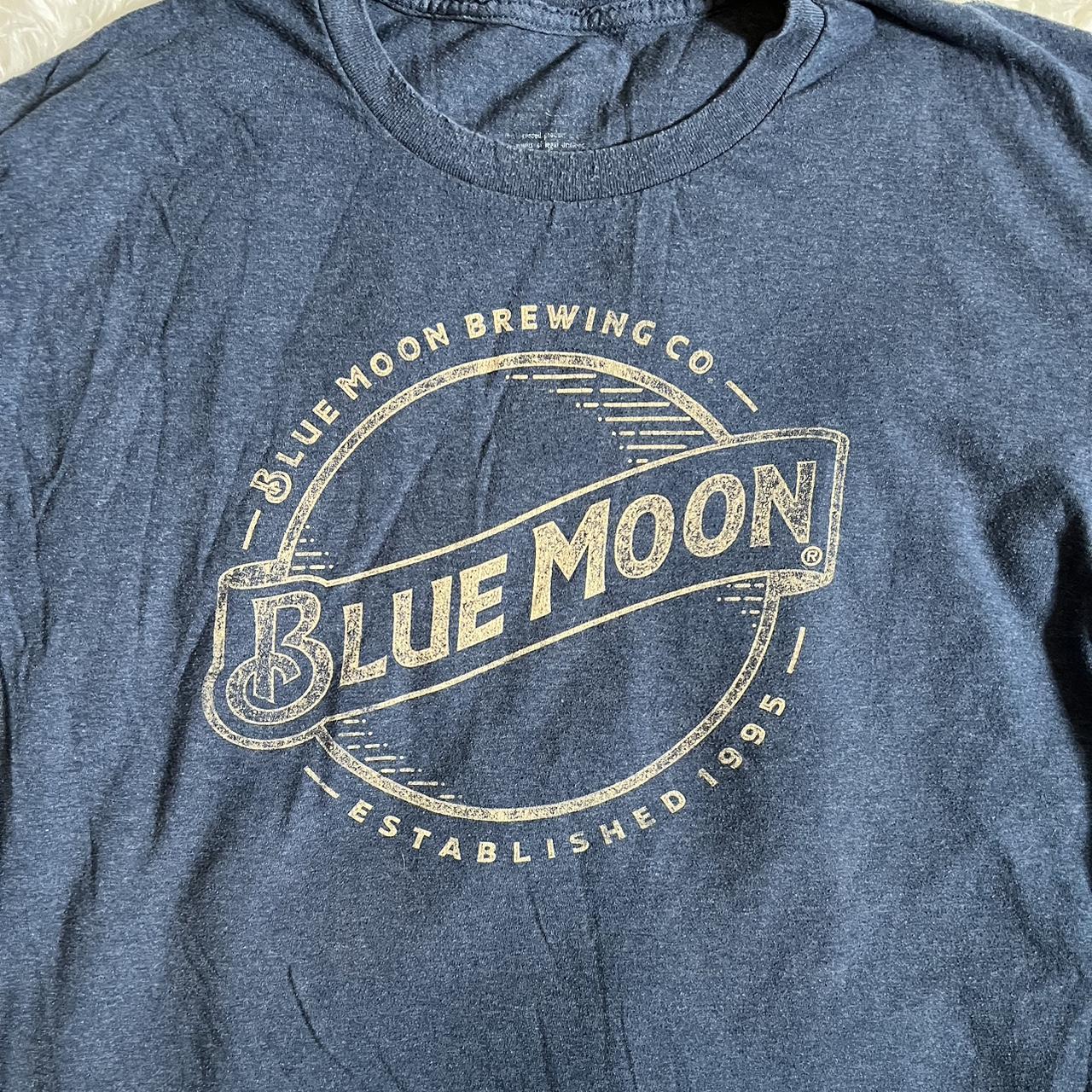 Blue Moon Brewing Co. Blue Tee T-Shirt Men’s... - Depop