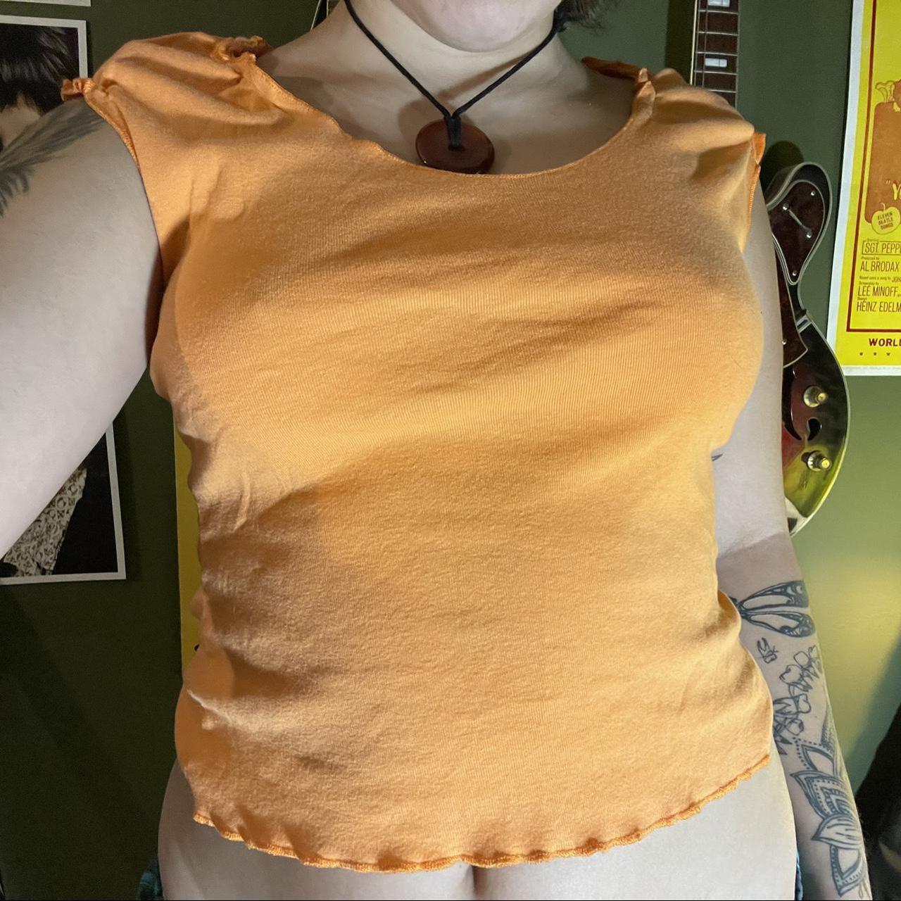 Vintage Orange Crop Top🍊🍊 Depop