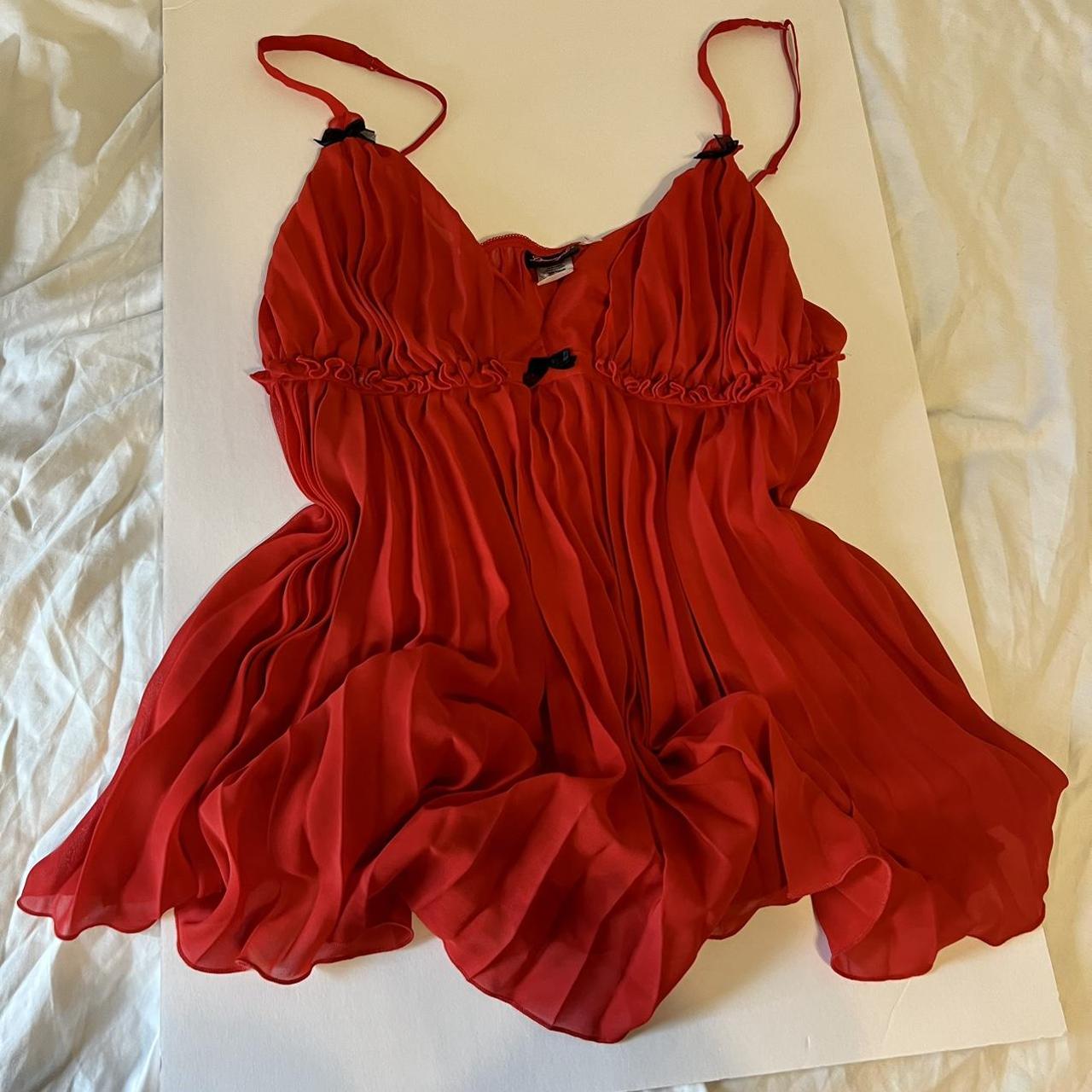 Dreamgirl Womens Red And Burgundy Vest Depop