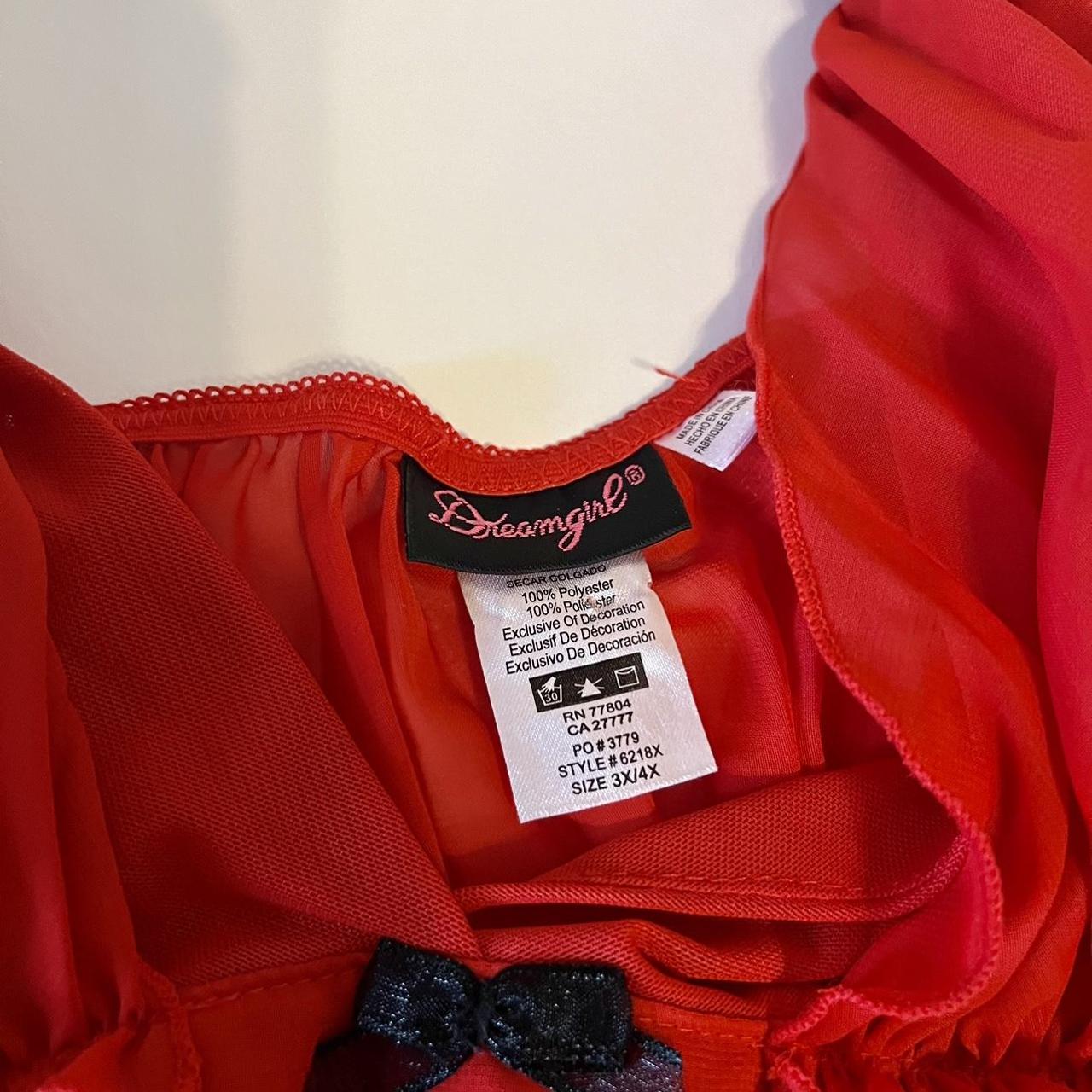 Dreamgirl Womens Red And Burgundy Vest Depop