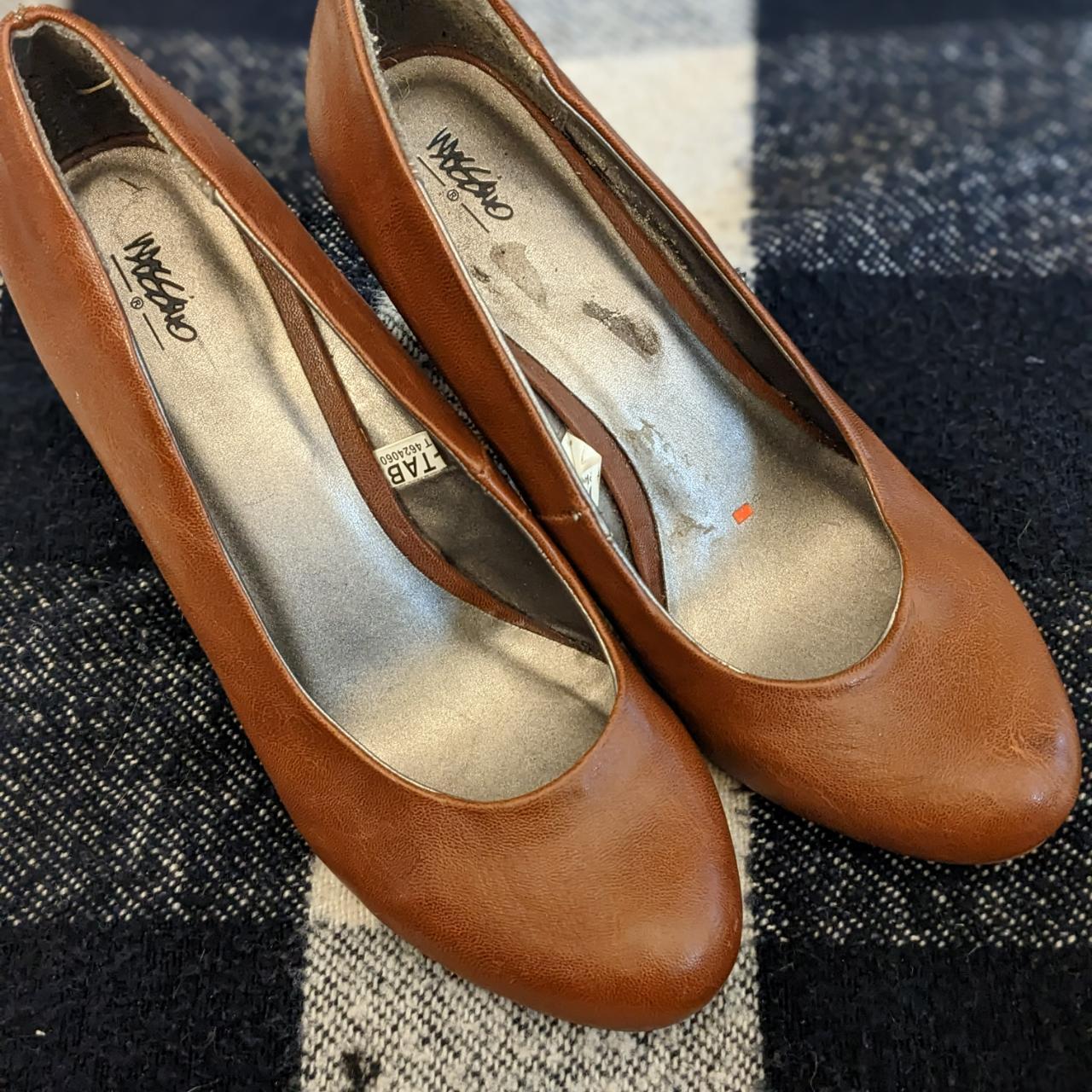 Brown Leather Heals - Depop