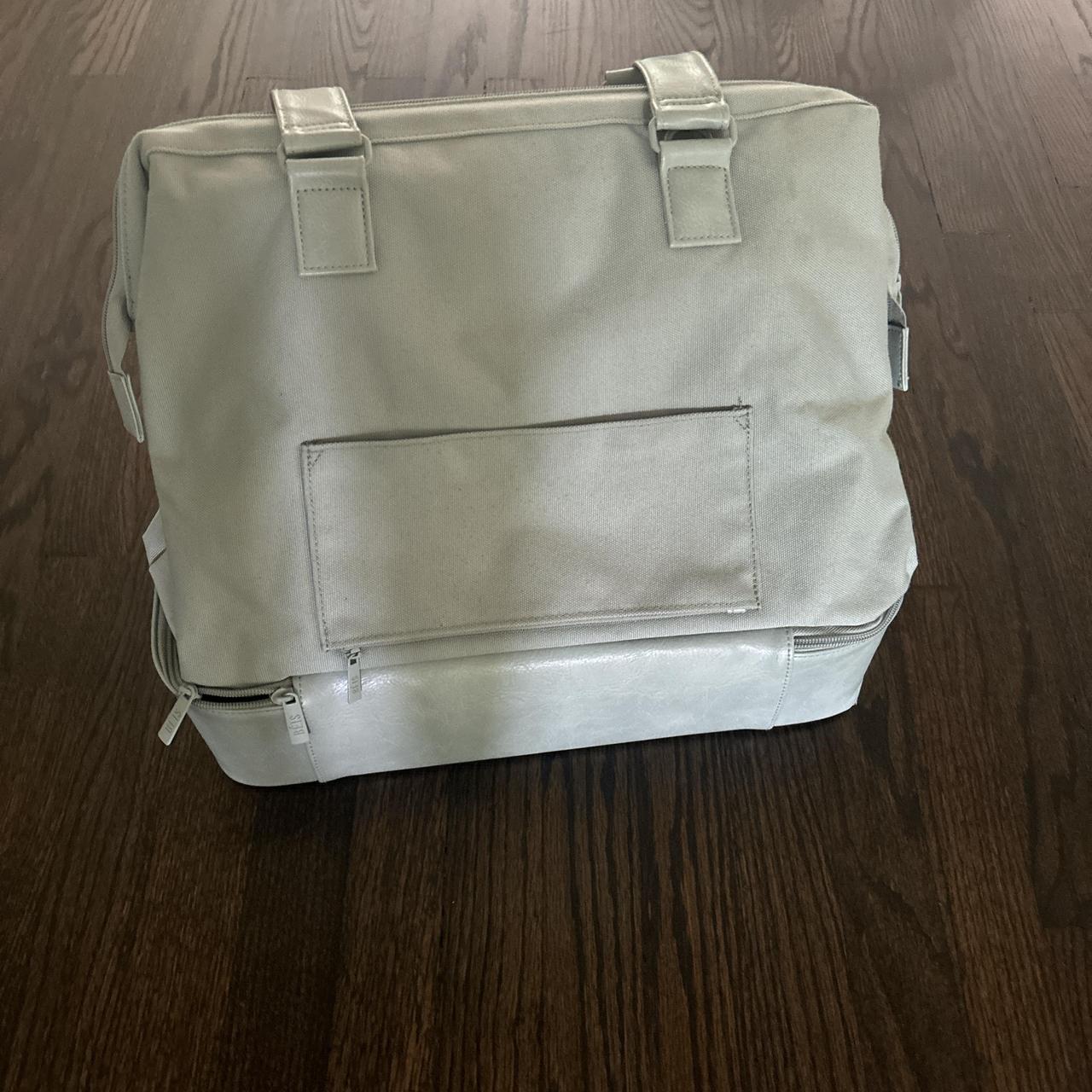 Béis mini weekender bag in slate. - Depop