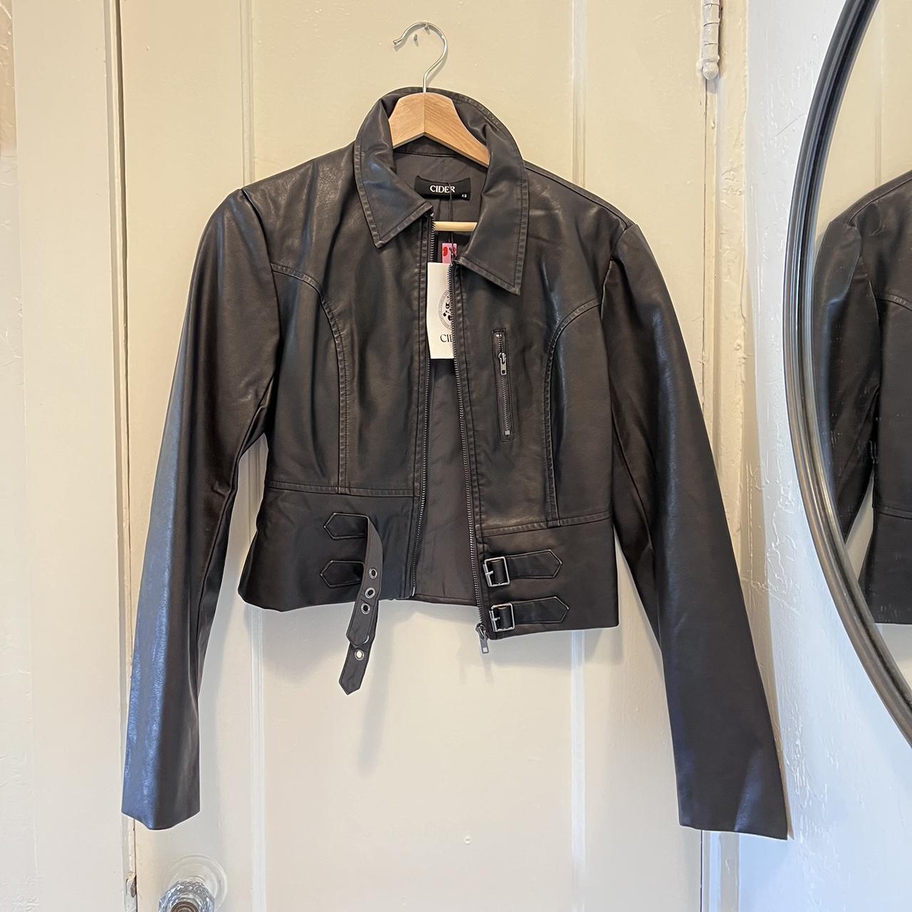 Cider leather jacket - Depop