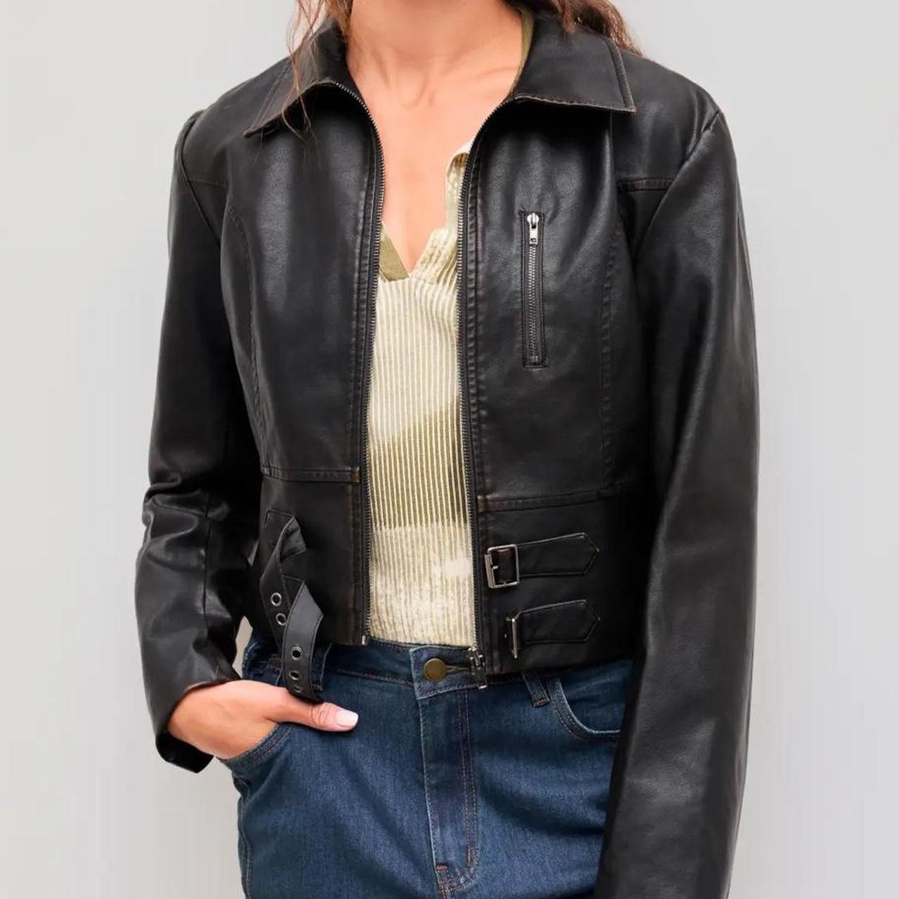 Cider leather jacket - Depop