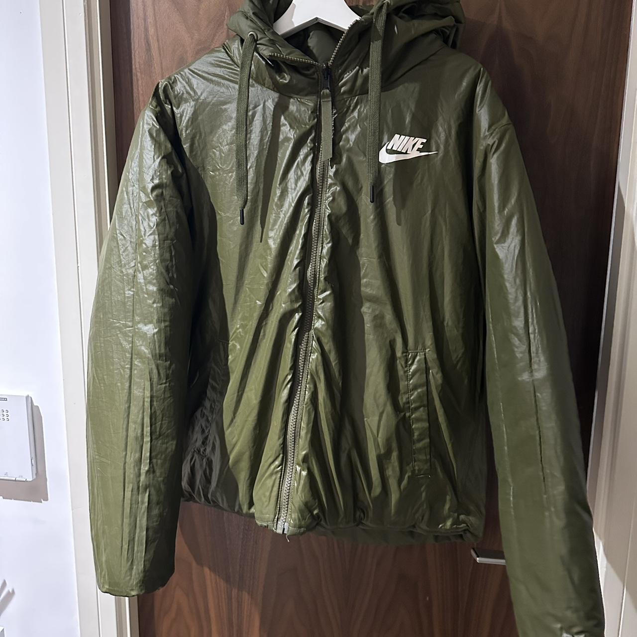 Unisex Nike reversable puffer jacket with hood. Only... - Depop
