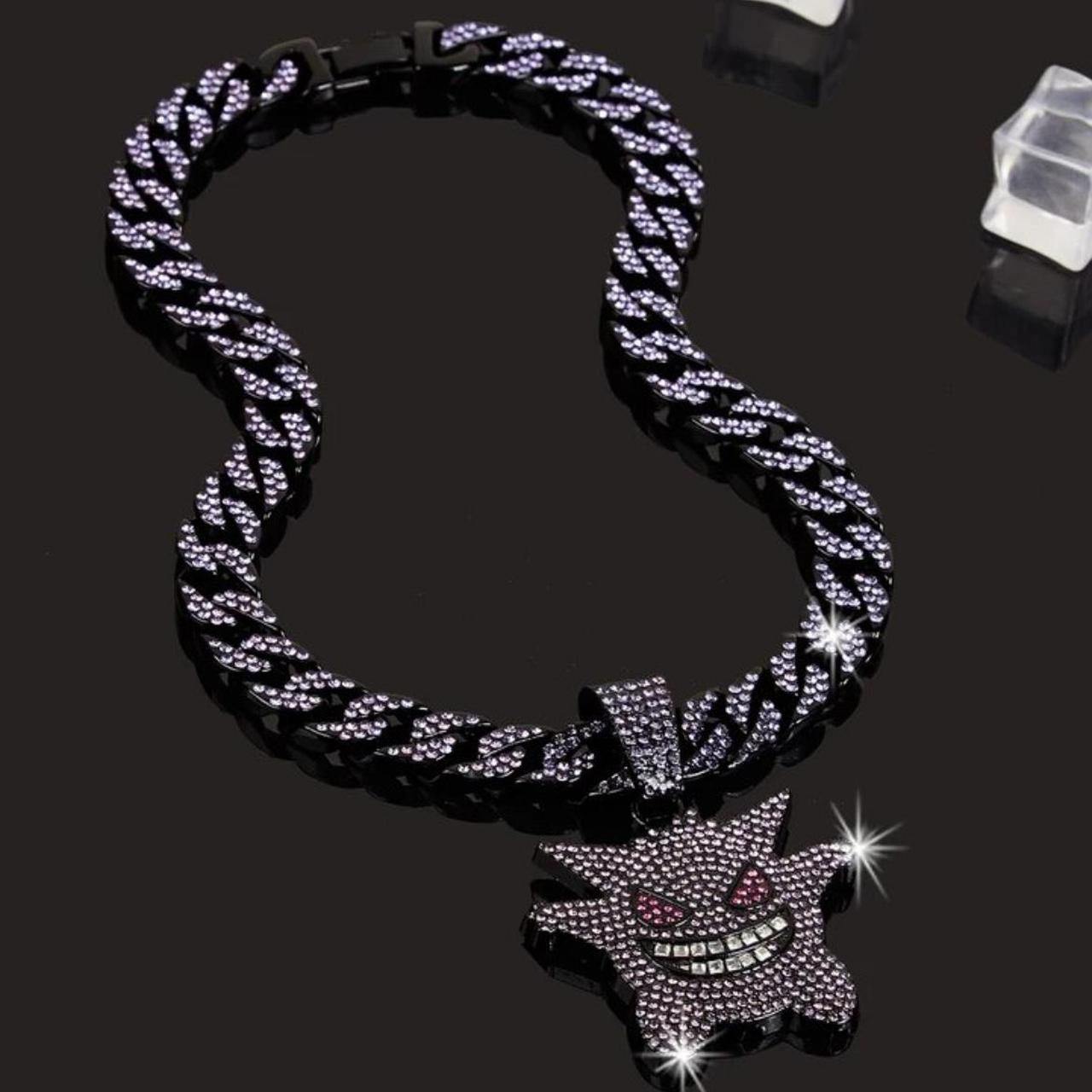 Pokémon Gengar Chain Pendant Stainless steel... - Depop