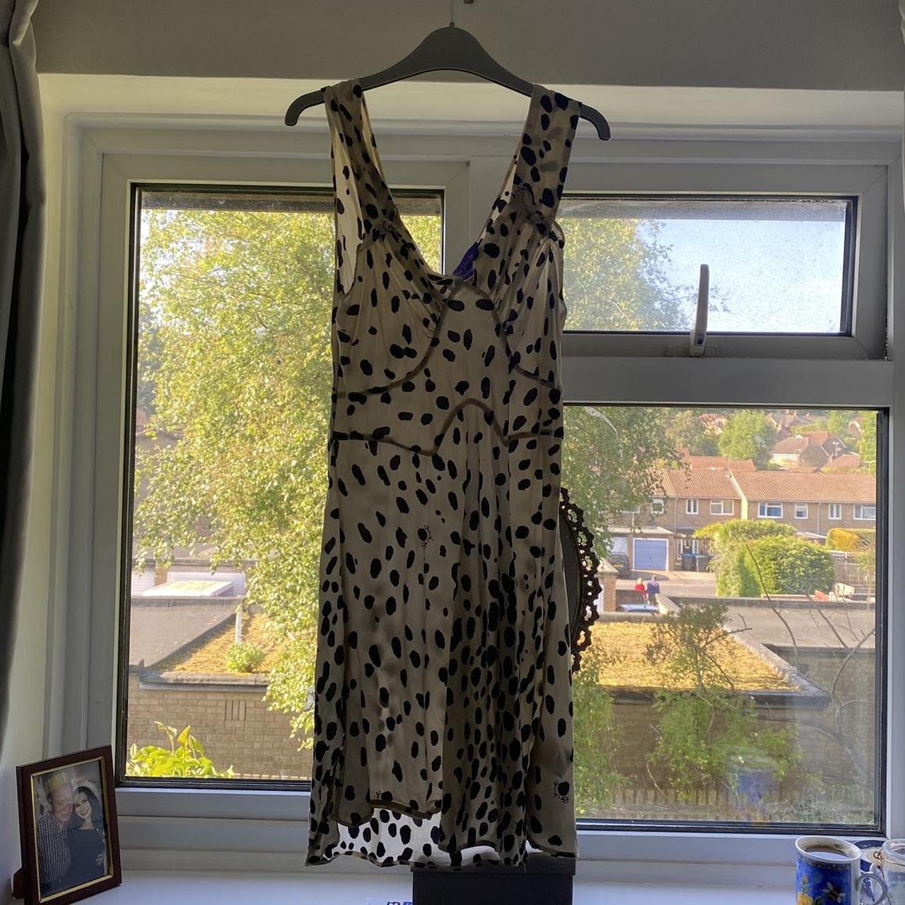 Réalisation Par Women's White and Black Dress | Depop