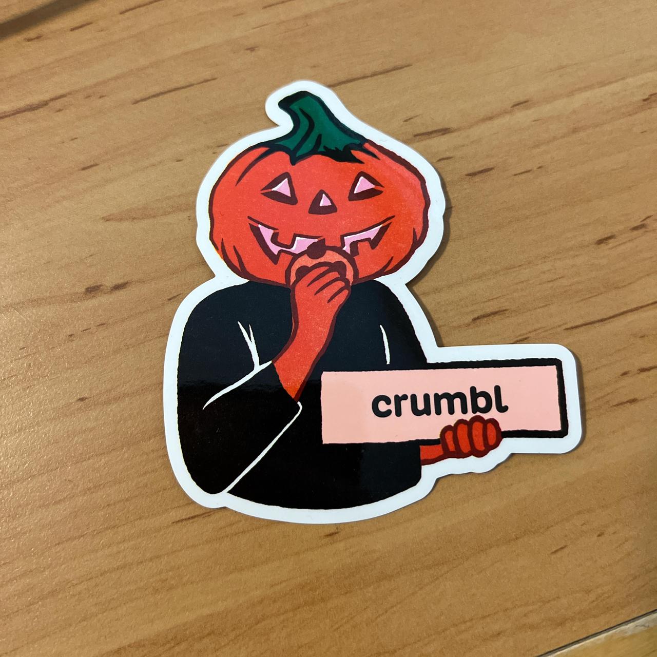 Crumbl Halloween sticker | Depop
