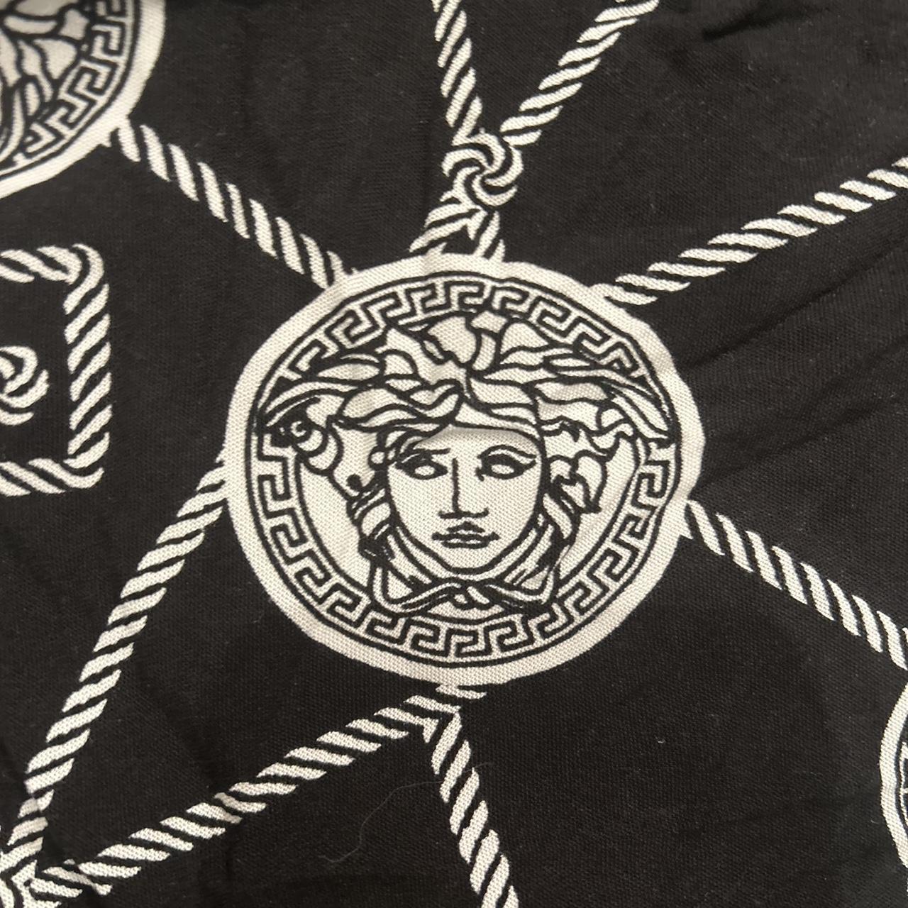 Versace full print button up Size XXL fits like a M... - Depop