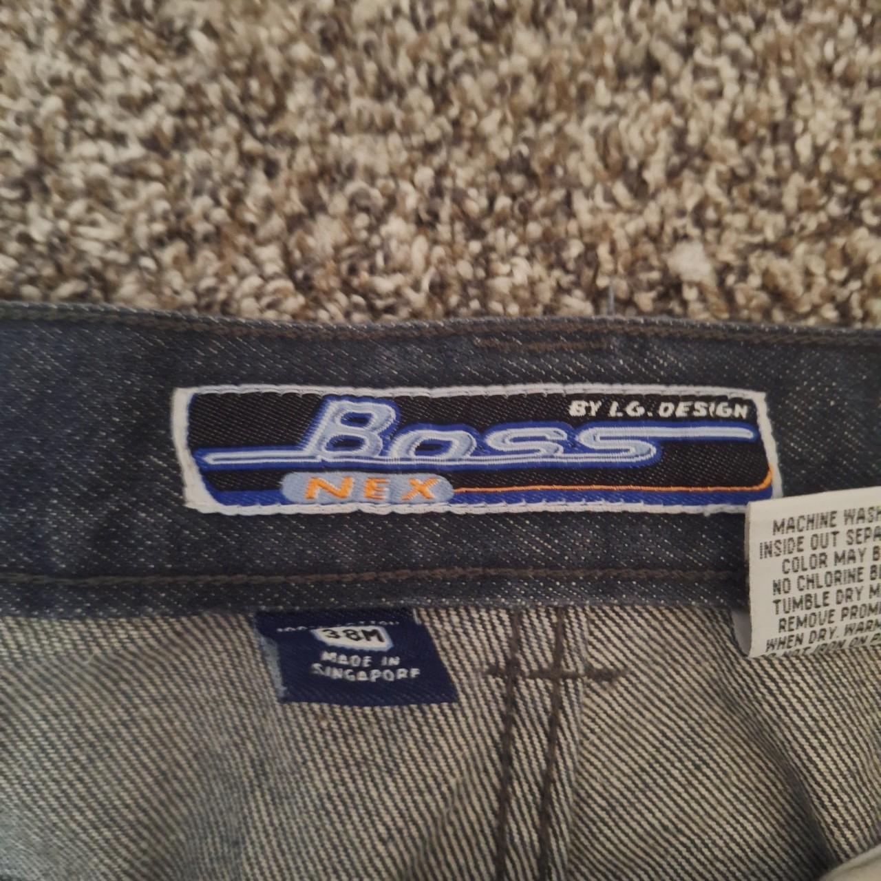 Crazy early 2000s skater embroidered Y2K HUGO BOSS... - Depop