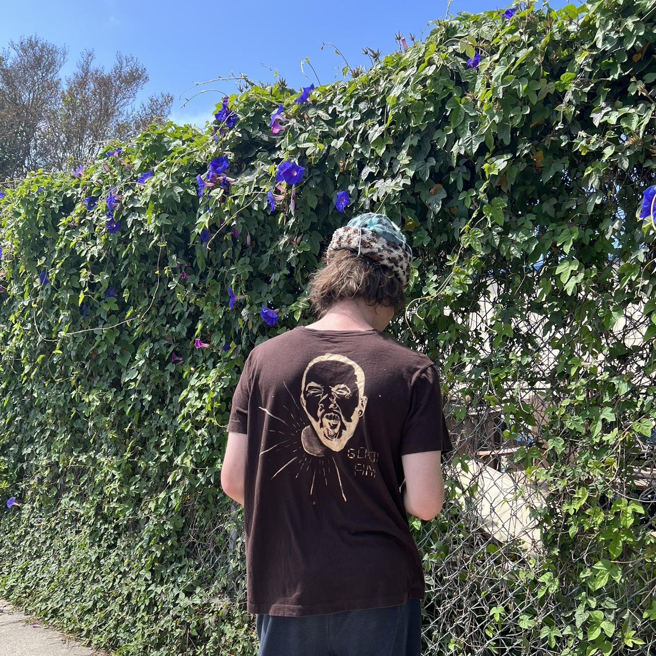 One of a kind, hand-bleached, mac miller inspired... - Depop