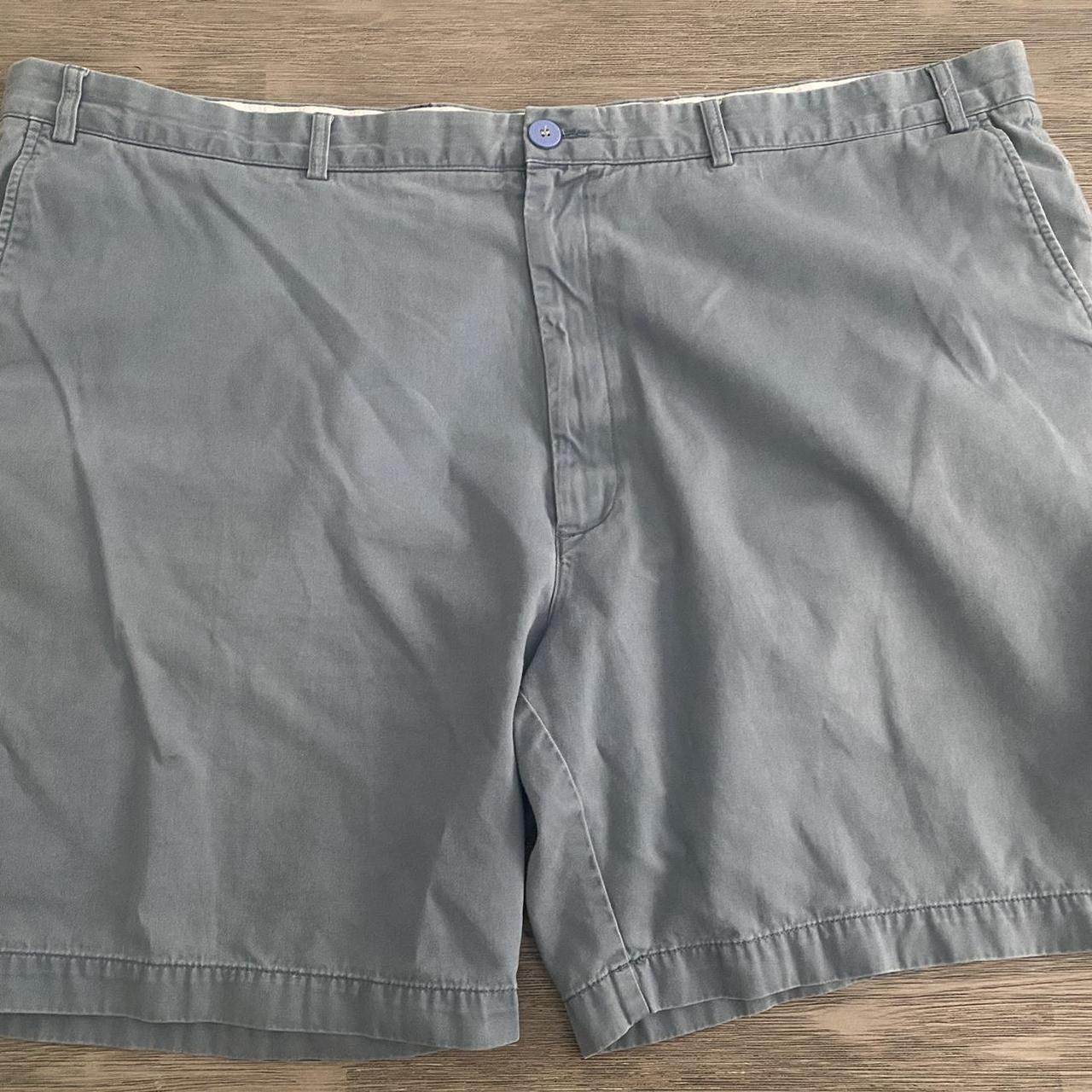 Classic Fit Flat Front Men's Shorts in blue. Made... | Depop