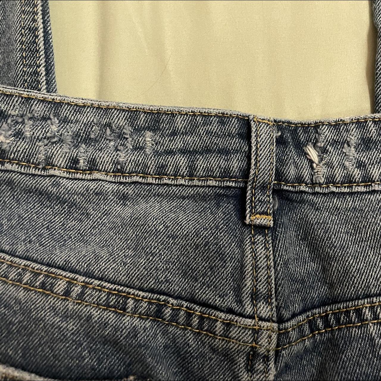 Shein Plain Jeans fits sizes 0-2 VERY small rips... - Depop