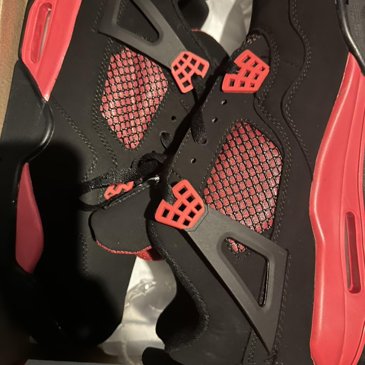 Rep, j4 red thunders size 10uk brand new without the... - Depop