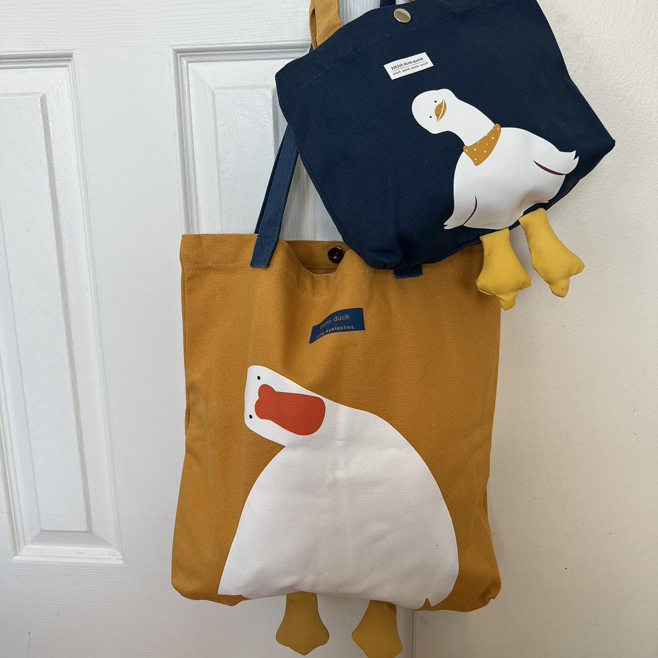 Another cute design duck tote bag Just love these... - Depop