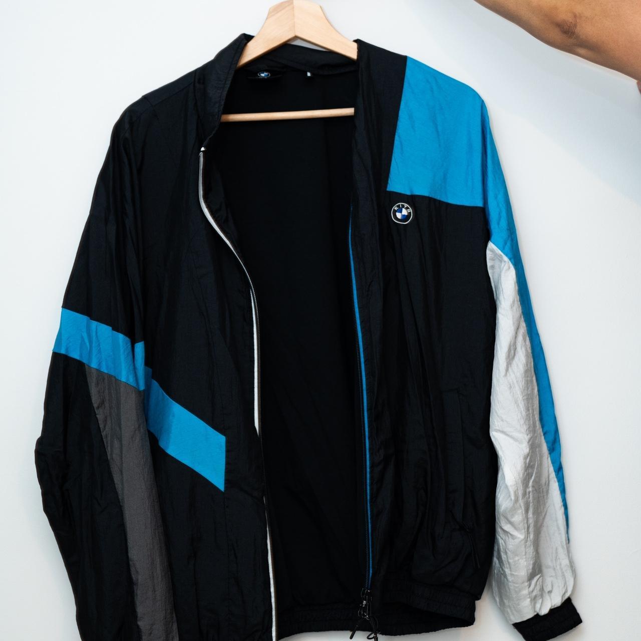 Kith Men's Black and Blue Jacket | Depop