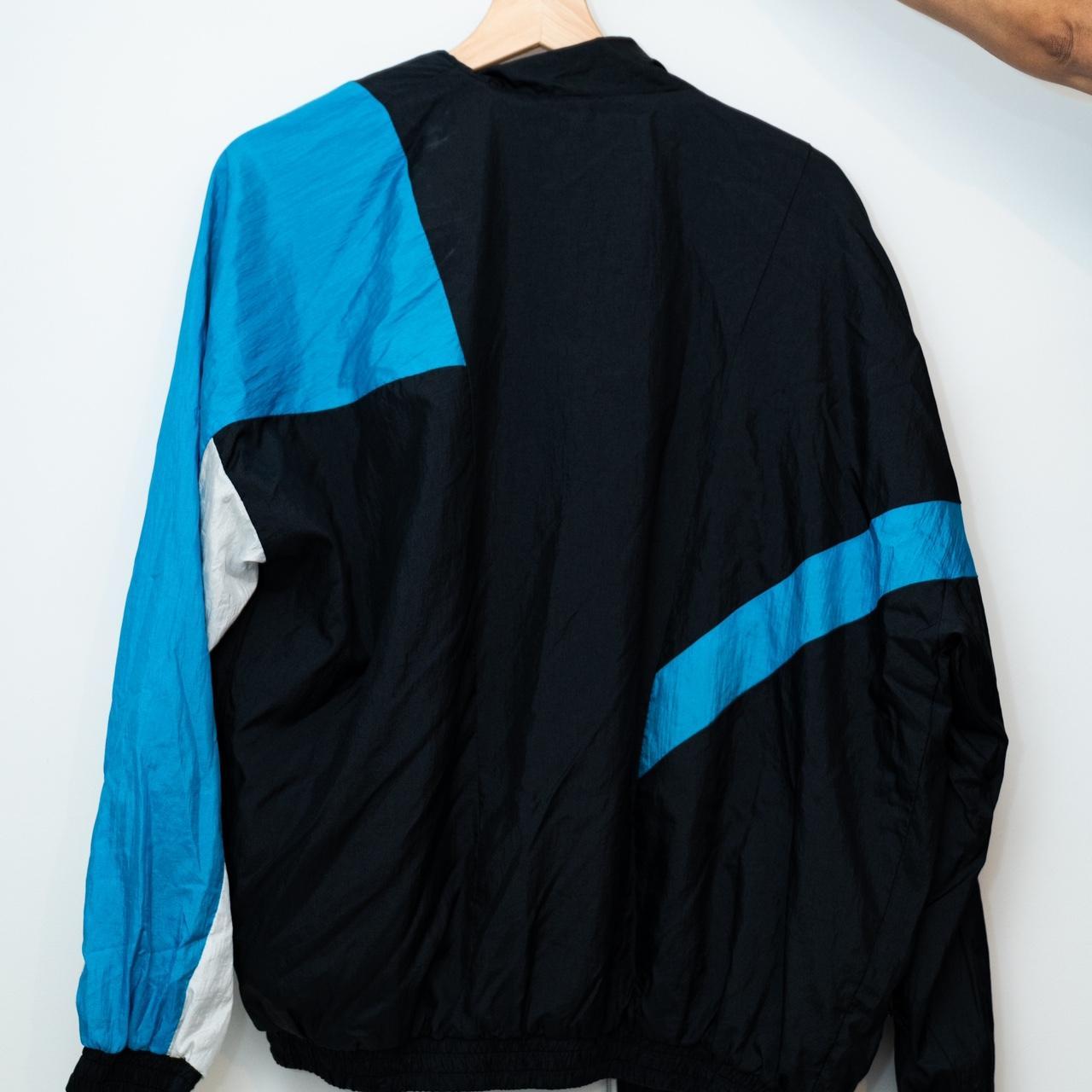 Kith Men's Black and Blue Jacket | Depop