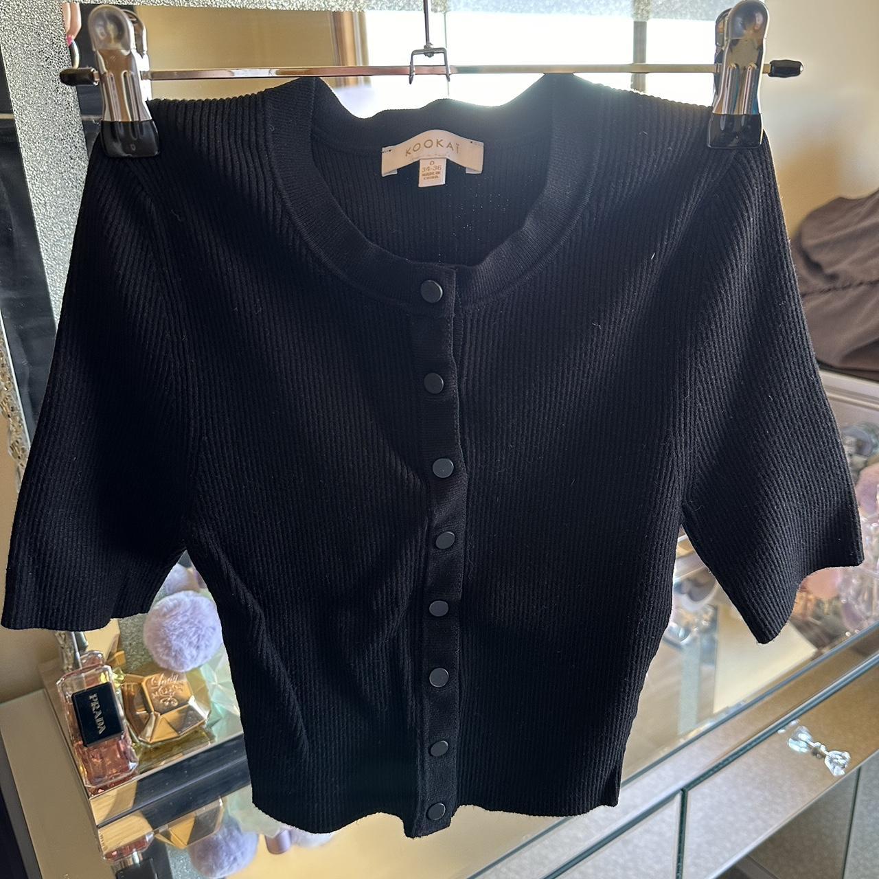 Kookai knit button top Size 0 perfect condition - Depop