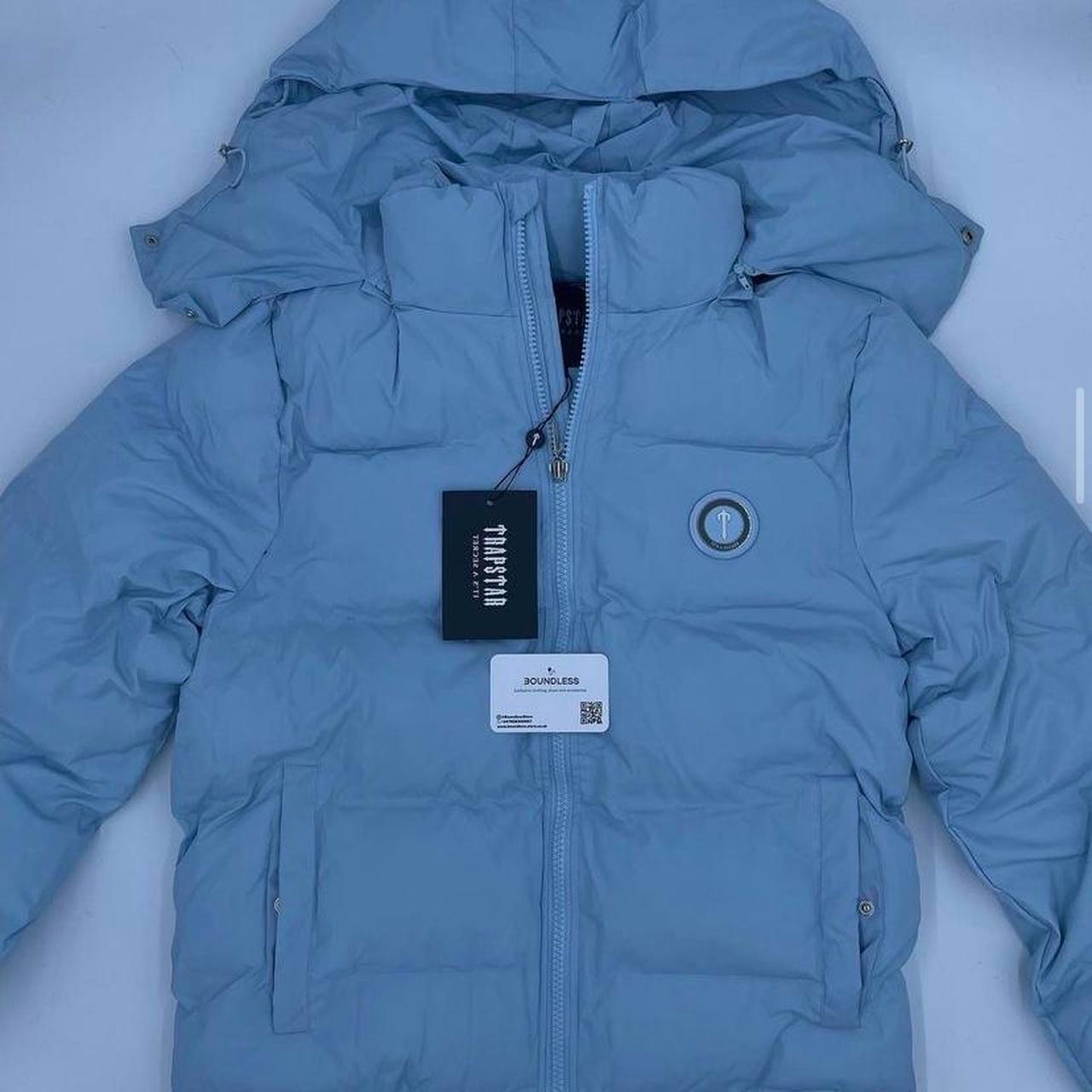 Trapstar Irongate Puffer Jacket - Ice Blue... - Depop