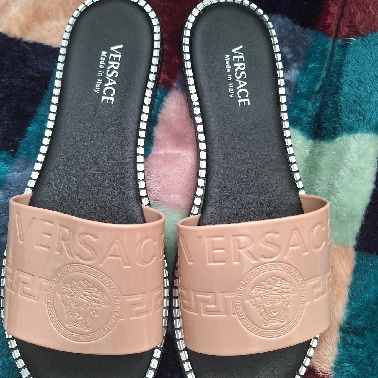 Versace sandals Say eu40 but fit eu39! Do not buy... - Depop